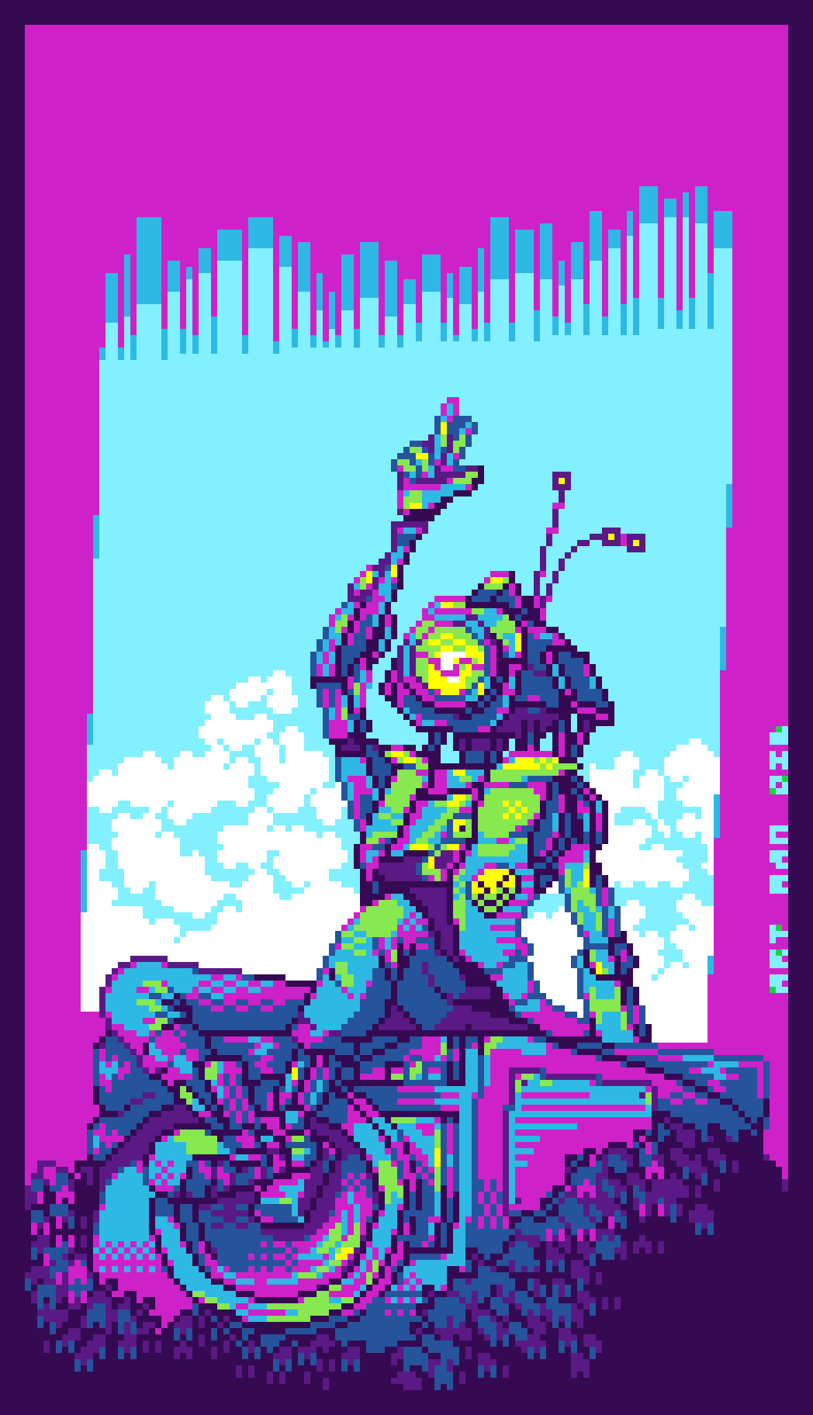 Pixilart - Made myself a phone bg by Art-Man-Oil