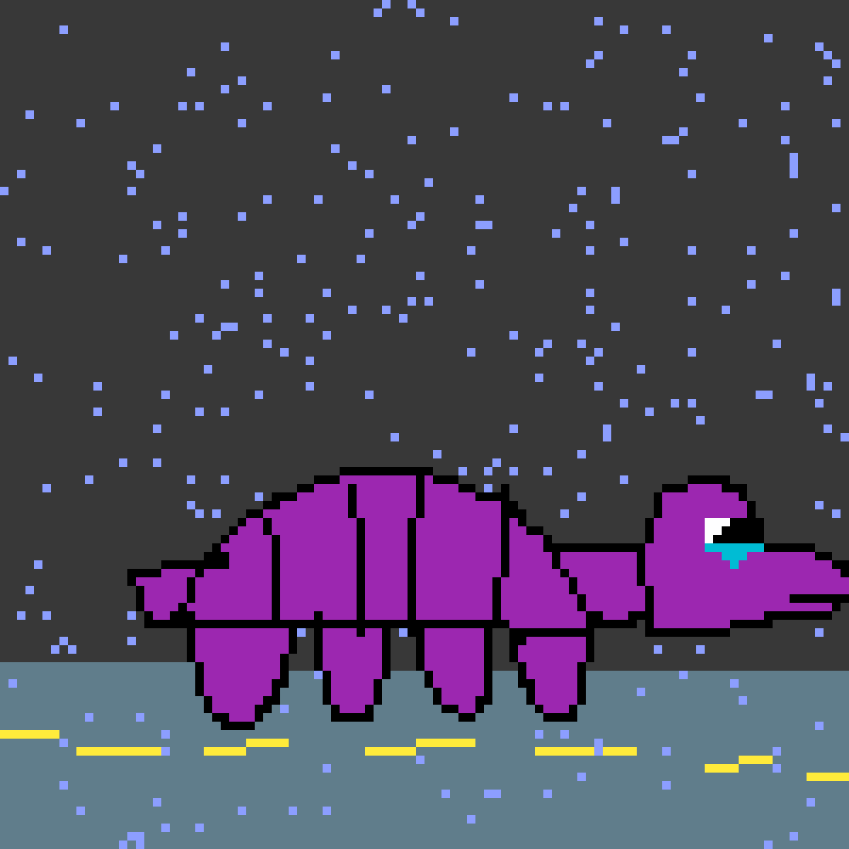 Pixilart - Depressed Barney by PixelBrinley