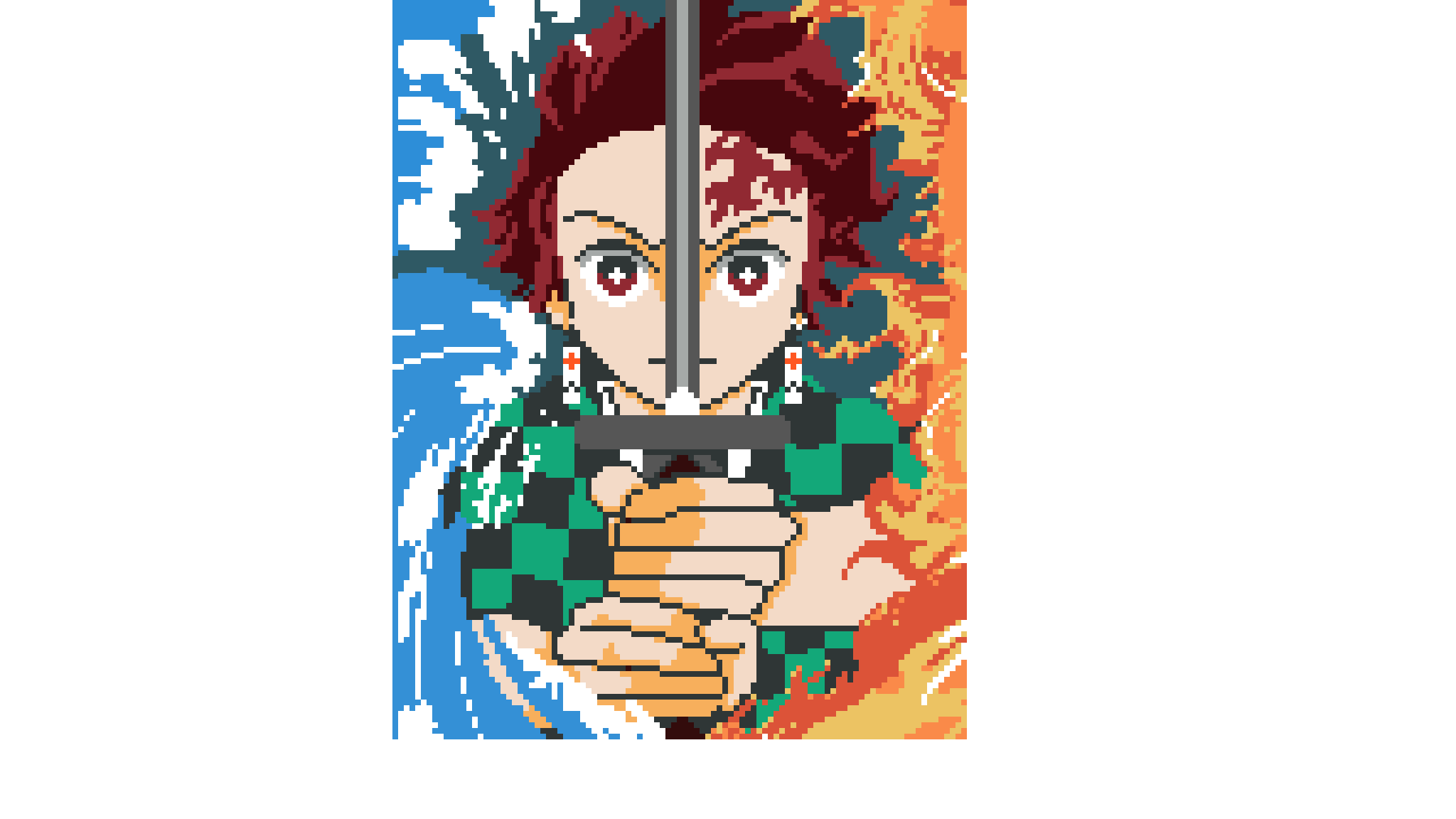 Pixilart - Tanjiro by GuiltyMan16