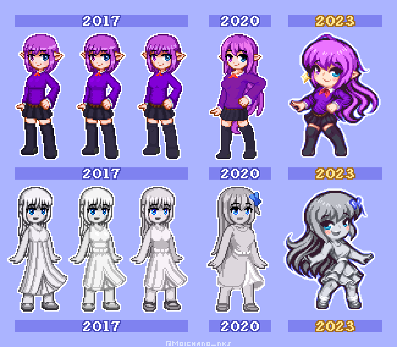 Pixilart - Art Evolution by MoichanoNKS