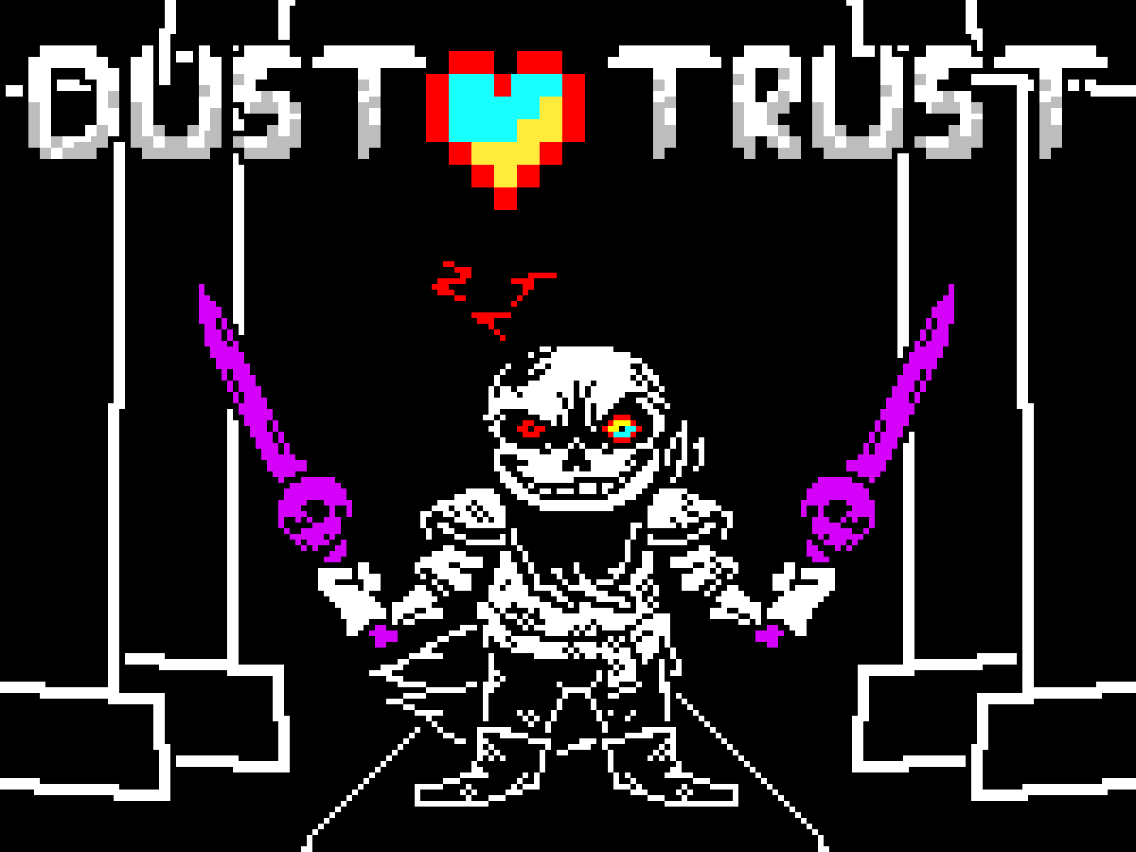 Pixilart - Dusttrust Sans Phase 1 by negativetale