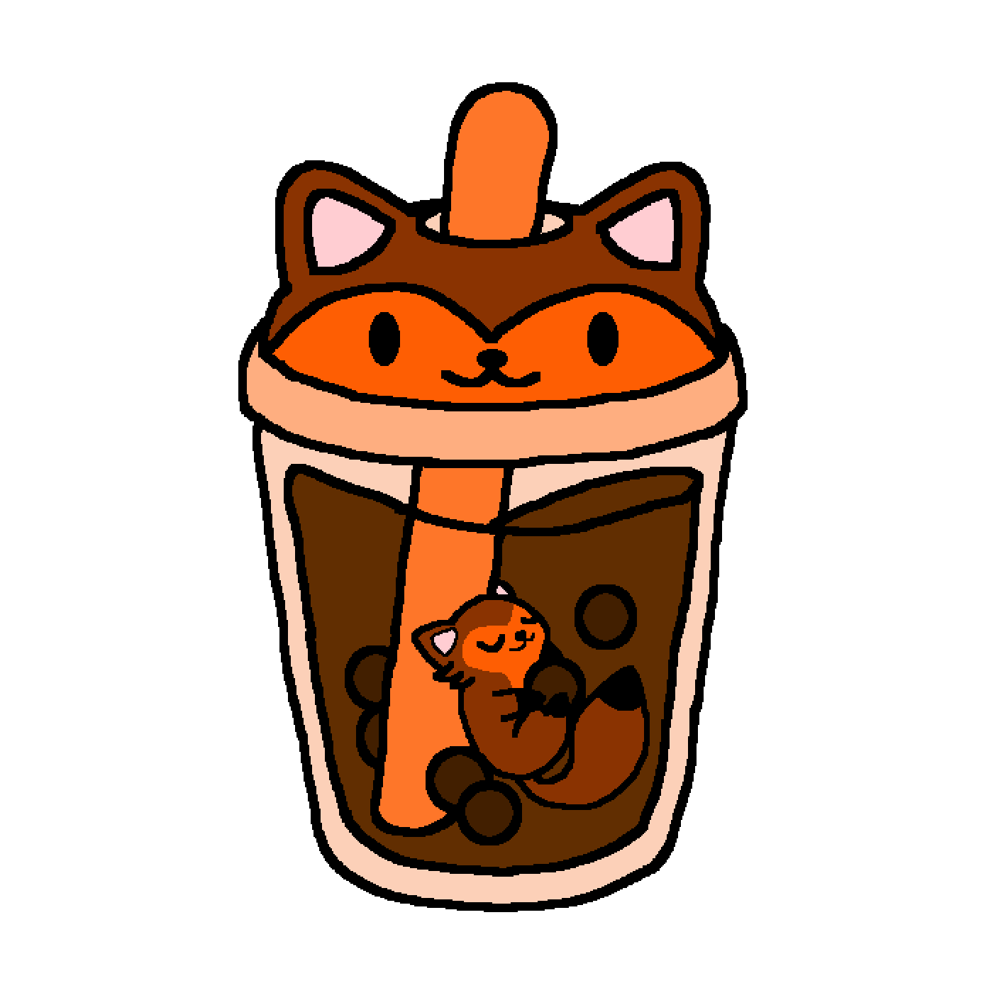 Pixilart - Fox and Boba base by Victoria2134