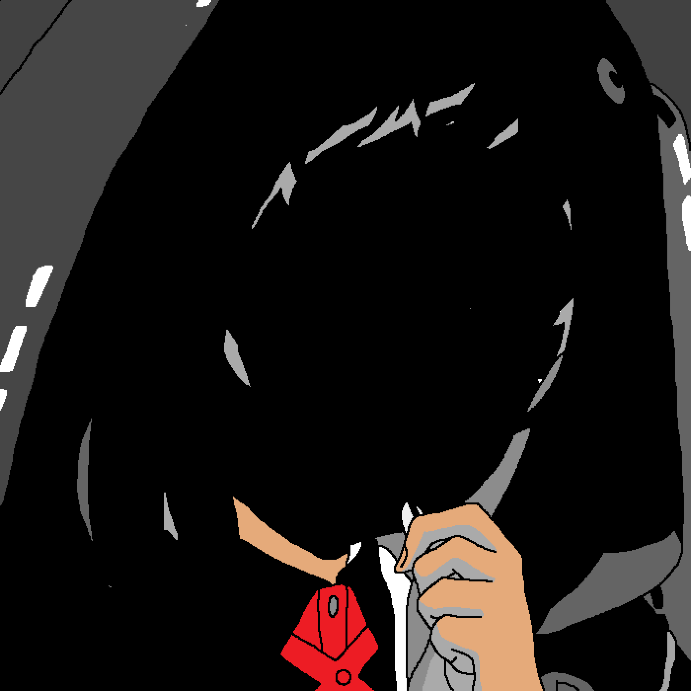 Pixilart - Runa Yomozuki shadow face by Superteodor14