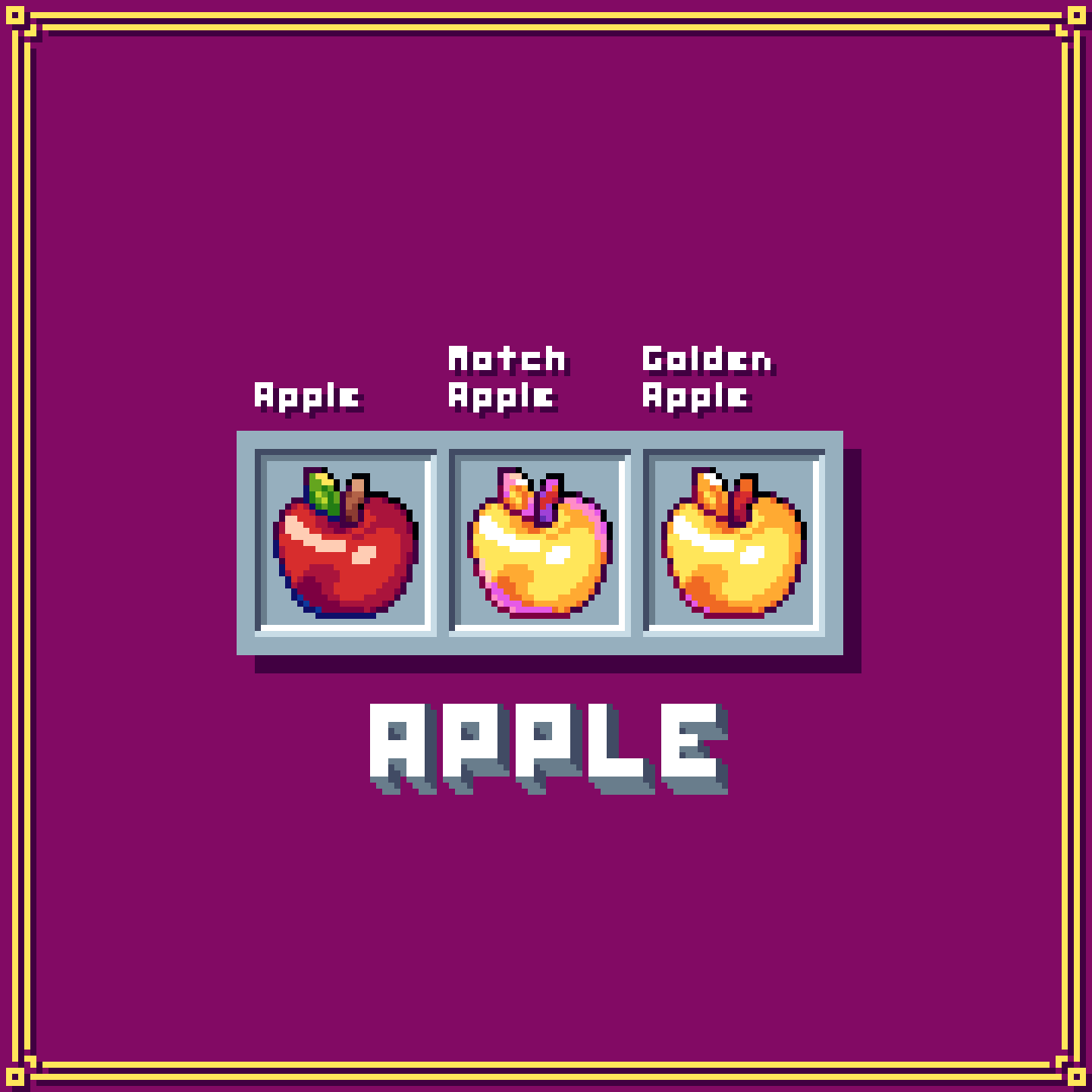 Pixilart - minecraft apples by Dreamy-Cloud