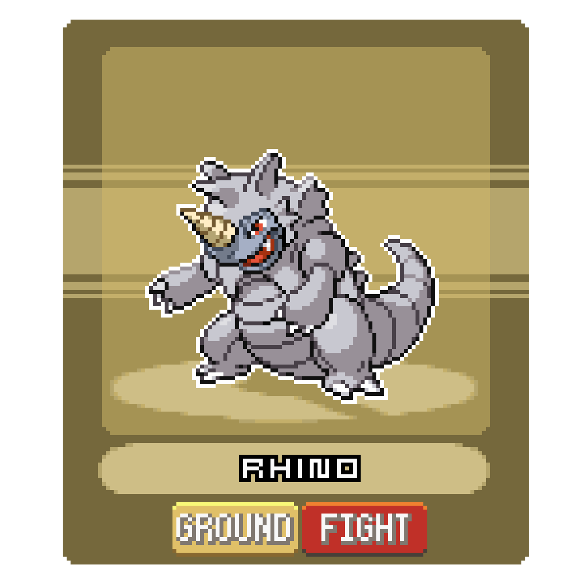 Pixilart - Rhino Pokemon by Ebn28