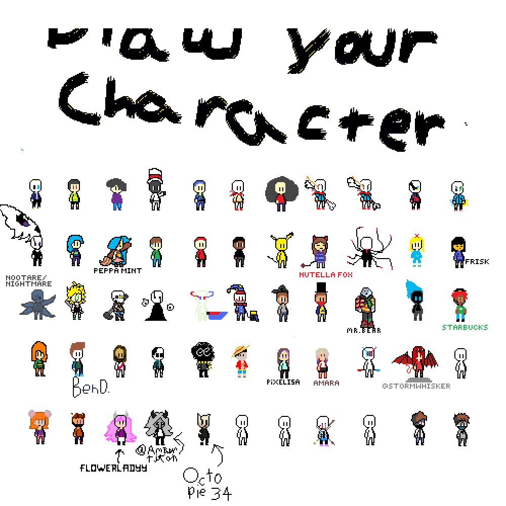 Editing Draw your own character! - Free online pixel art drawing tool ...