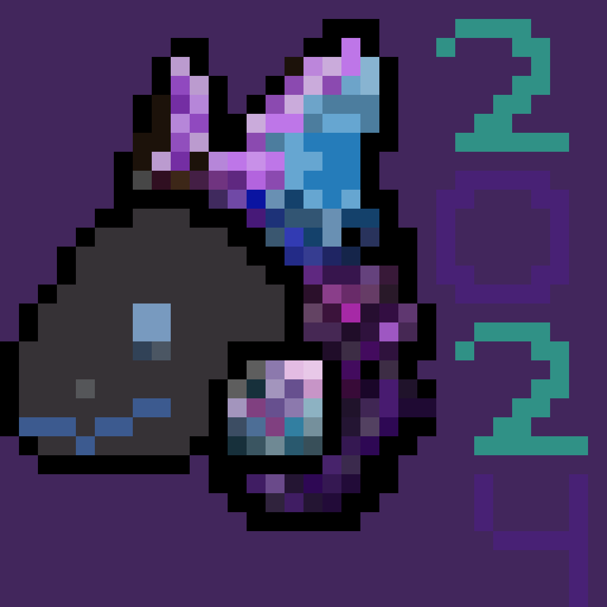 Pixilart - Protogen🤖 new years 2024 by Wolflight