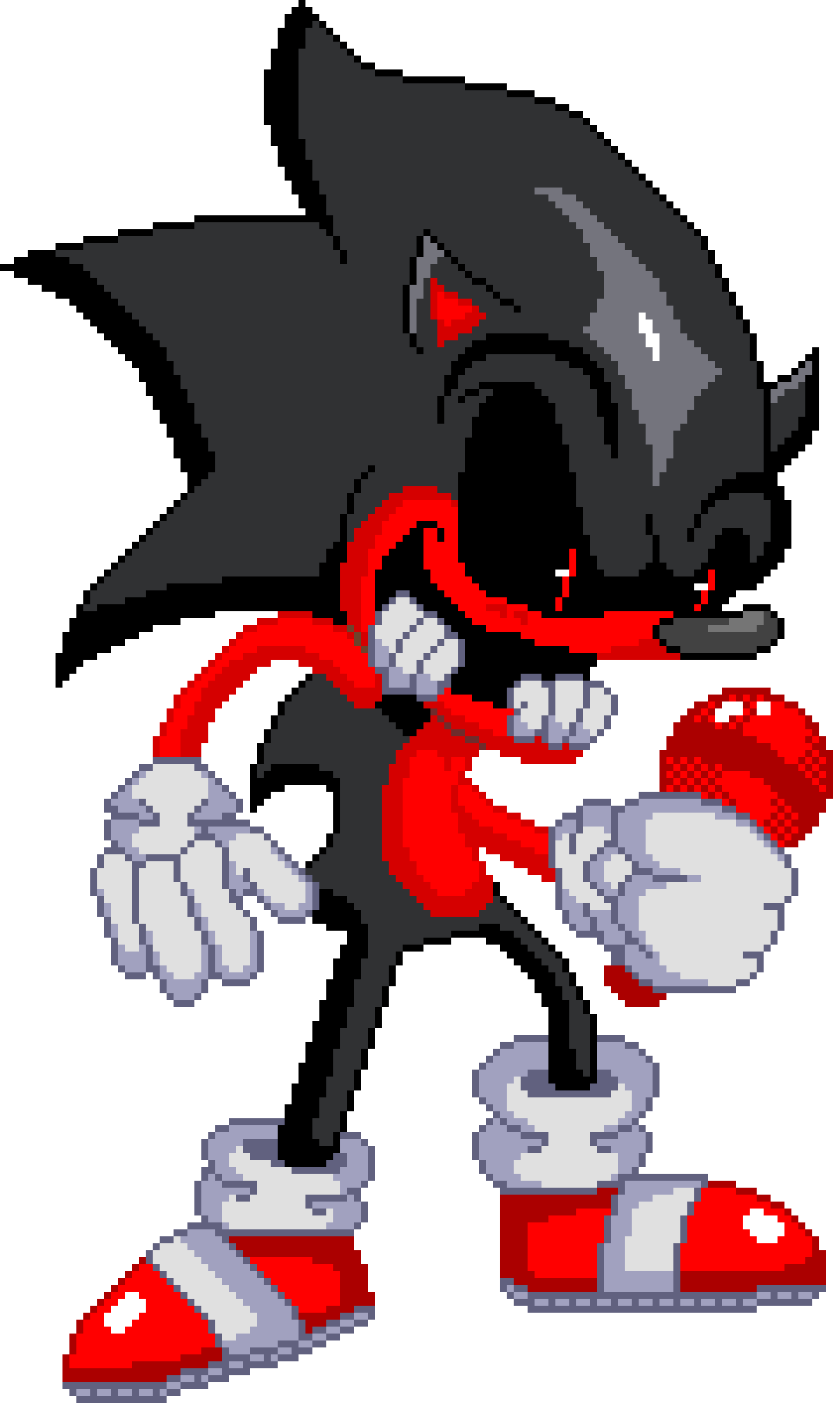 Editing evil shadow sonic - Free online pixel art drawing tool - Pixilart