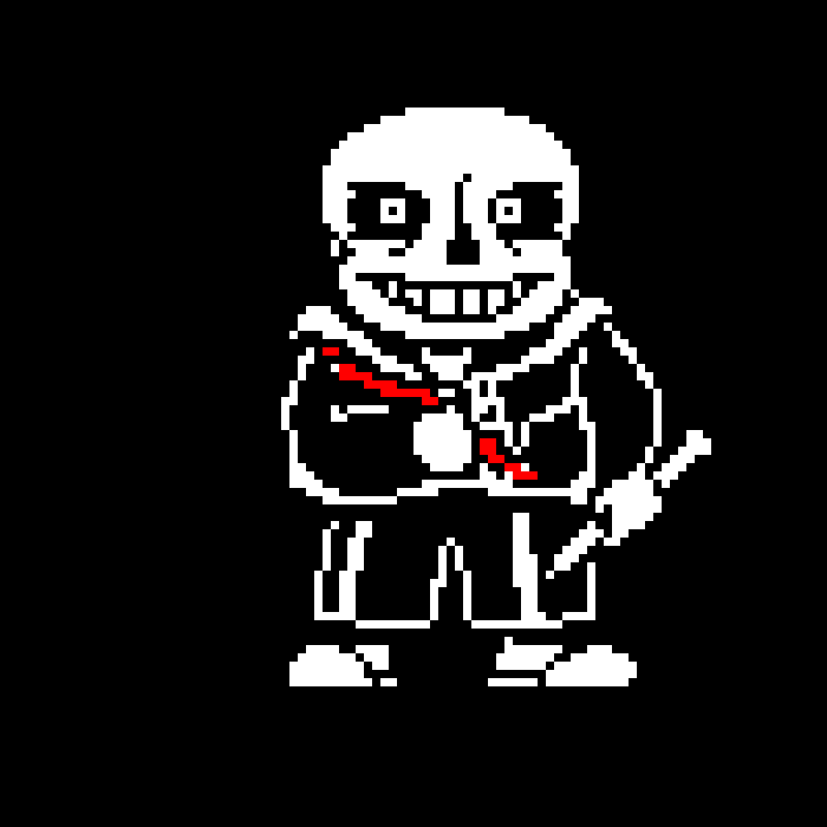 Pixilart - Sans Sprite Base by Matthew2013