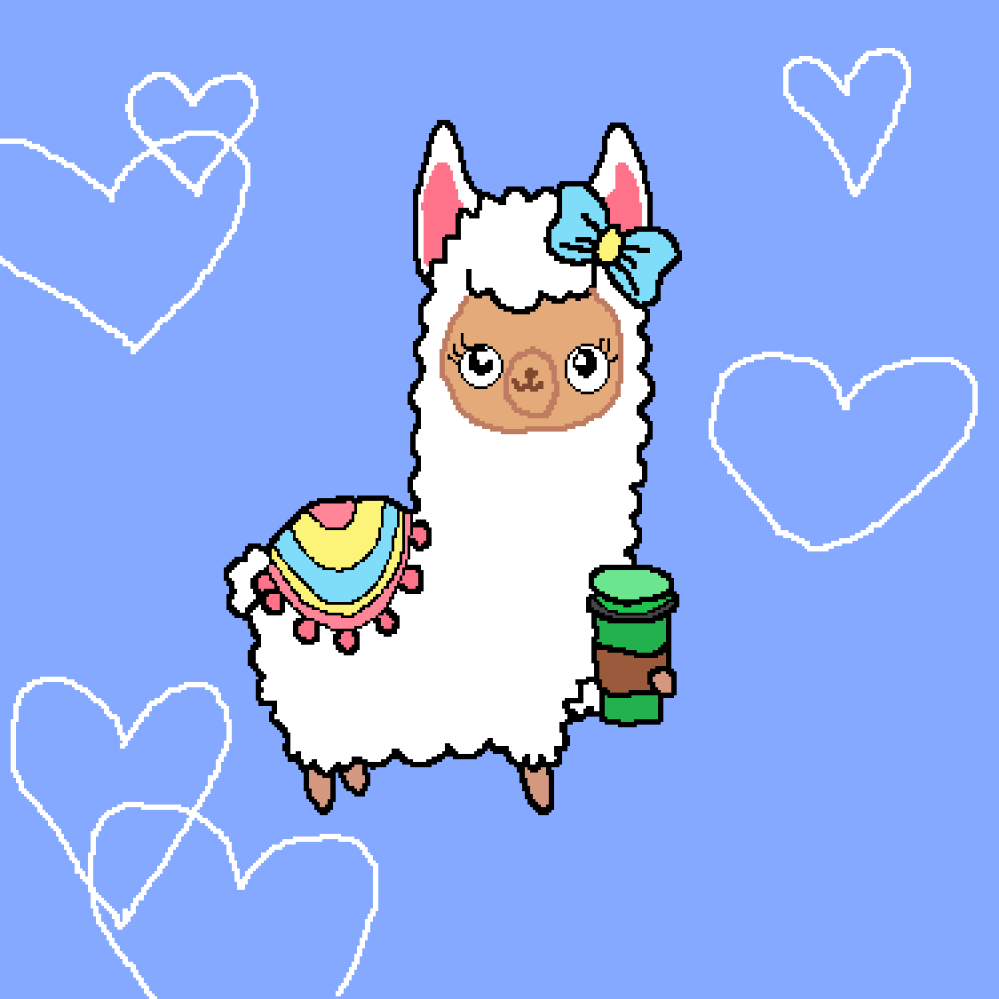 Pixilart - Aesthetic Llama lol by PixilThings