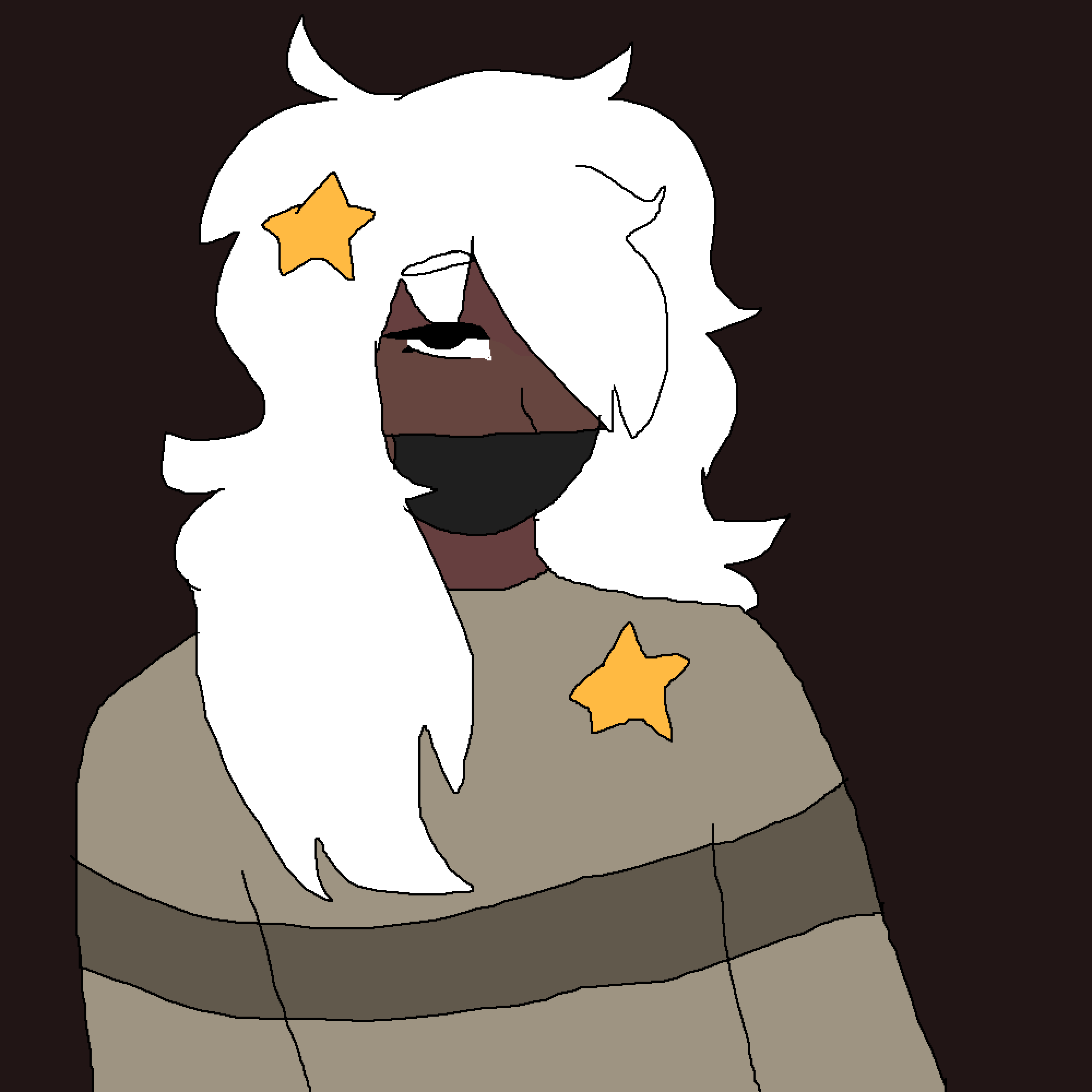 Pixilart - human version of my sona by RottingTomatoes