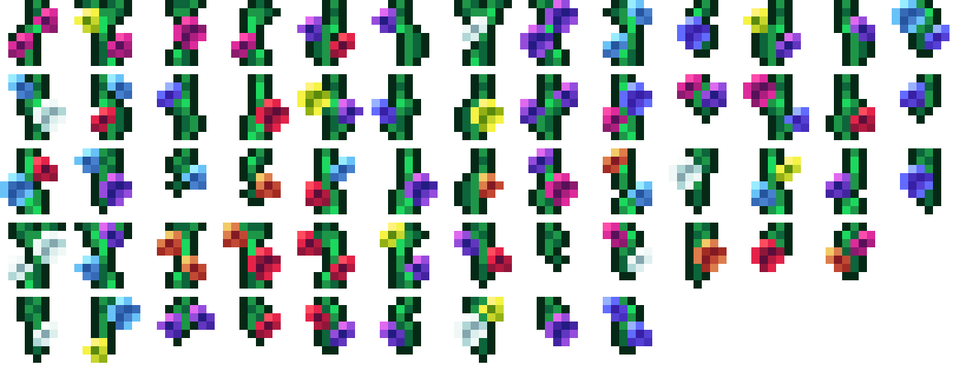Pixilart - Terraria Tile ID #382 | Flower Vine by tSpritesheeter
