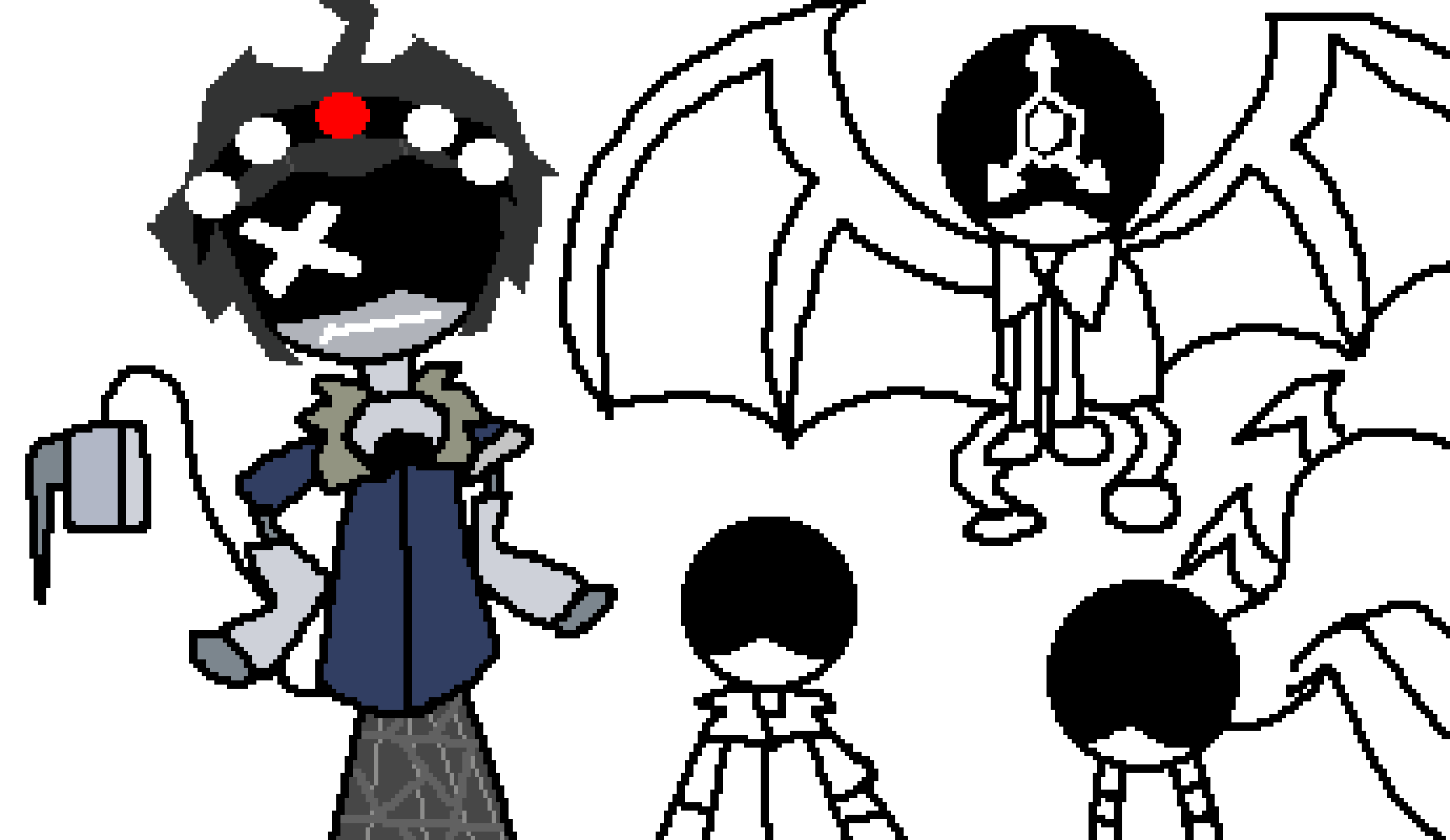 Pixilart - Murder Drones type base! S.D. K by SomeoneDrawsXD