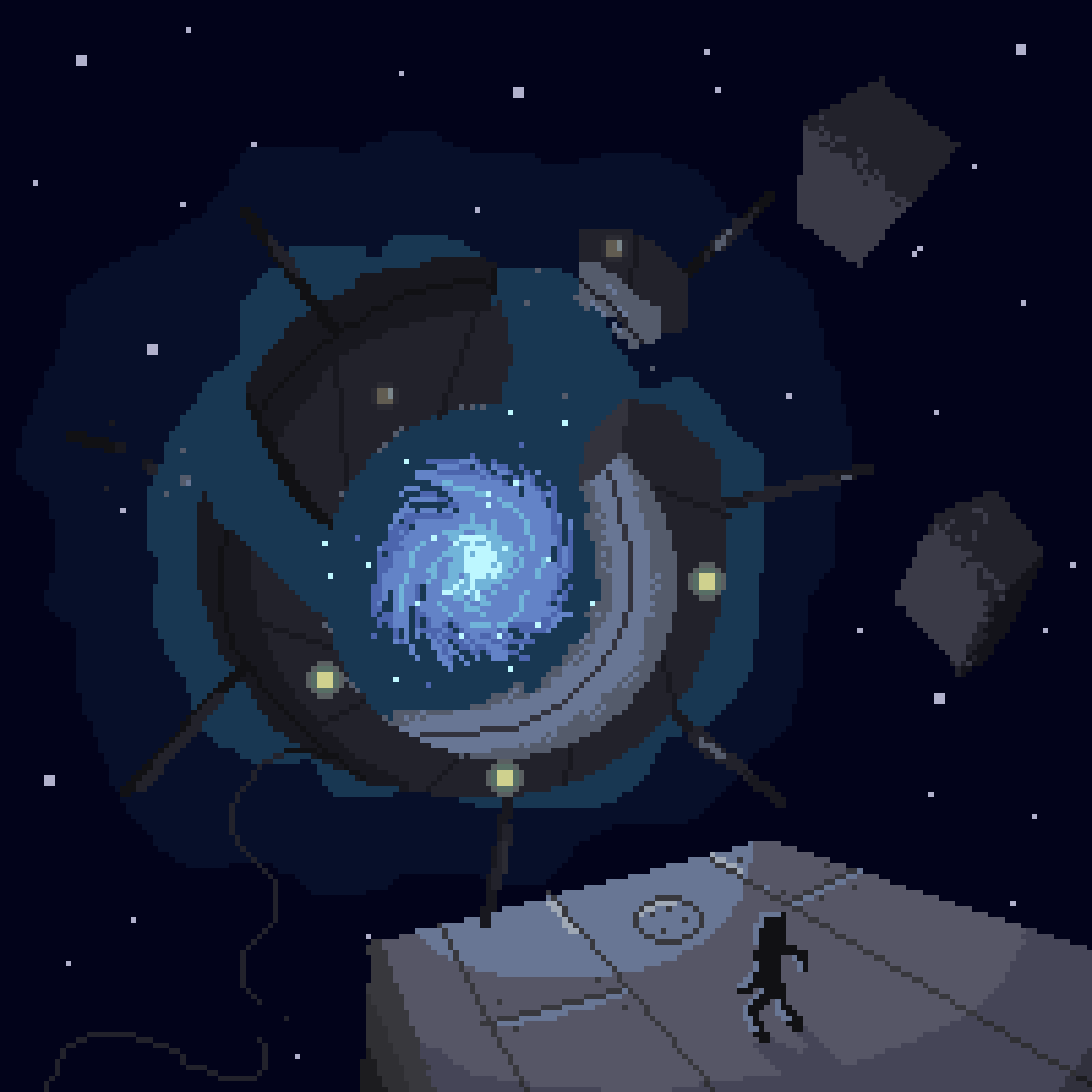 Pixilart - Warped gate by Octopie34