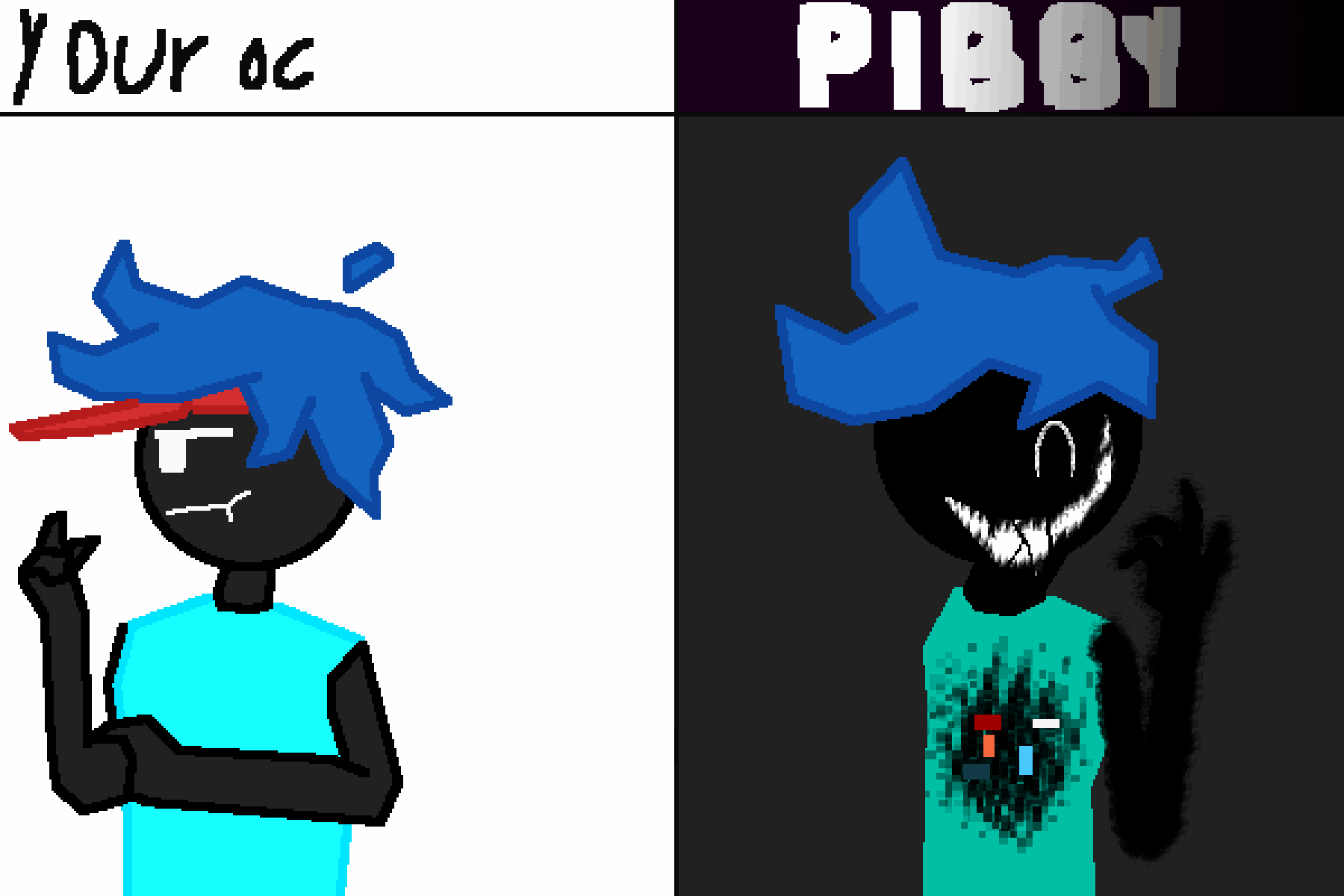 Pixilart - Draw your OC as a corrupt by frogbean2