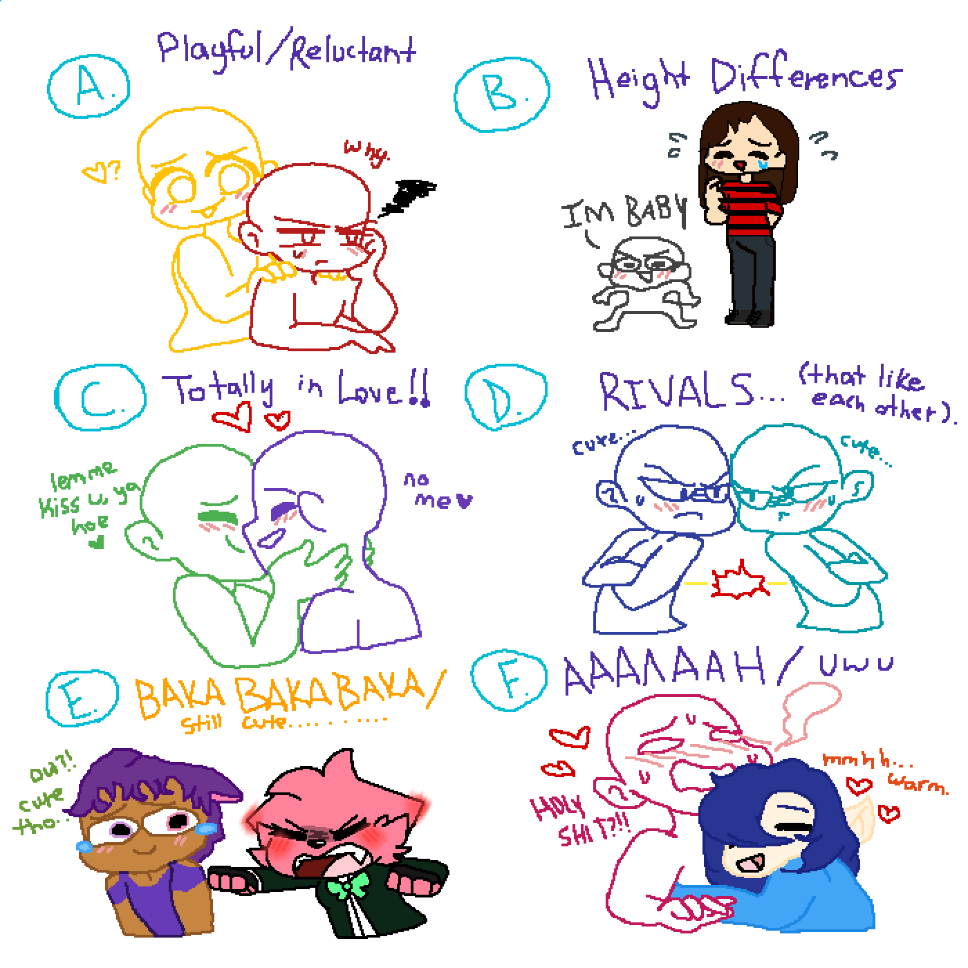 Pixilart - cute couple bases by Sadowwolf