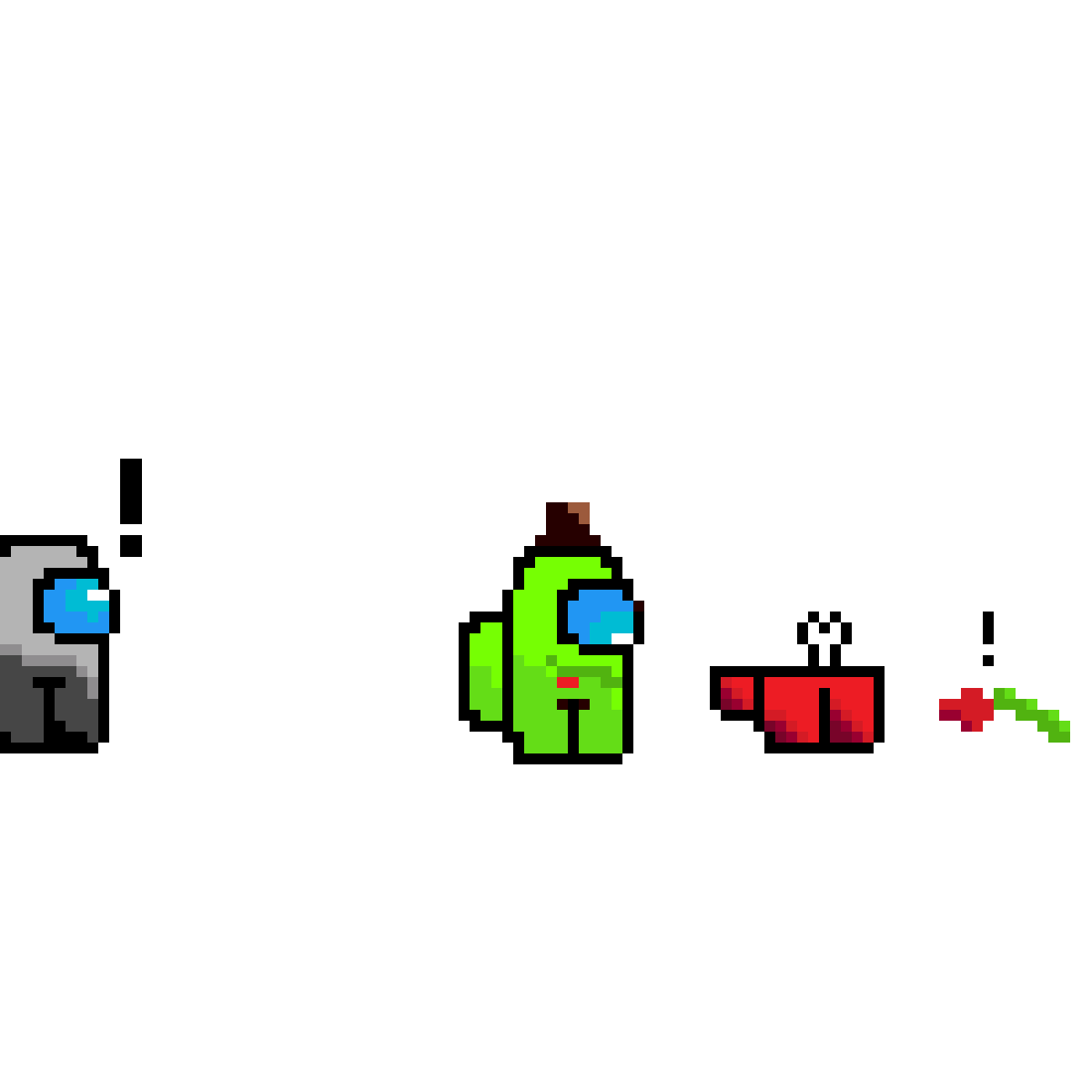 Pixilart - Green is sus by mintydr