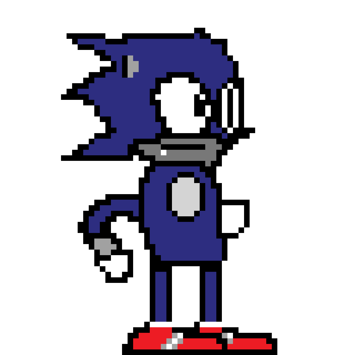 Pixilart - Pixel Sonic The Werehog by Getclappedred