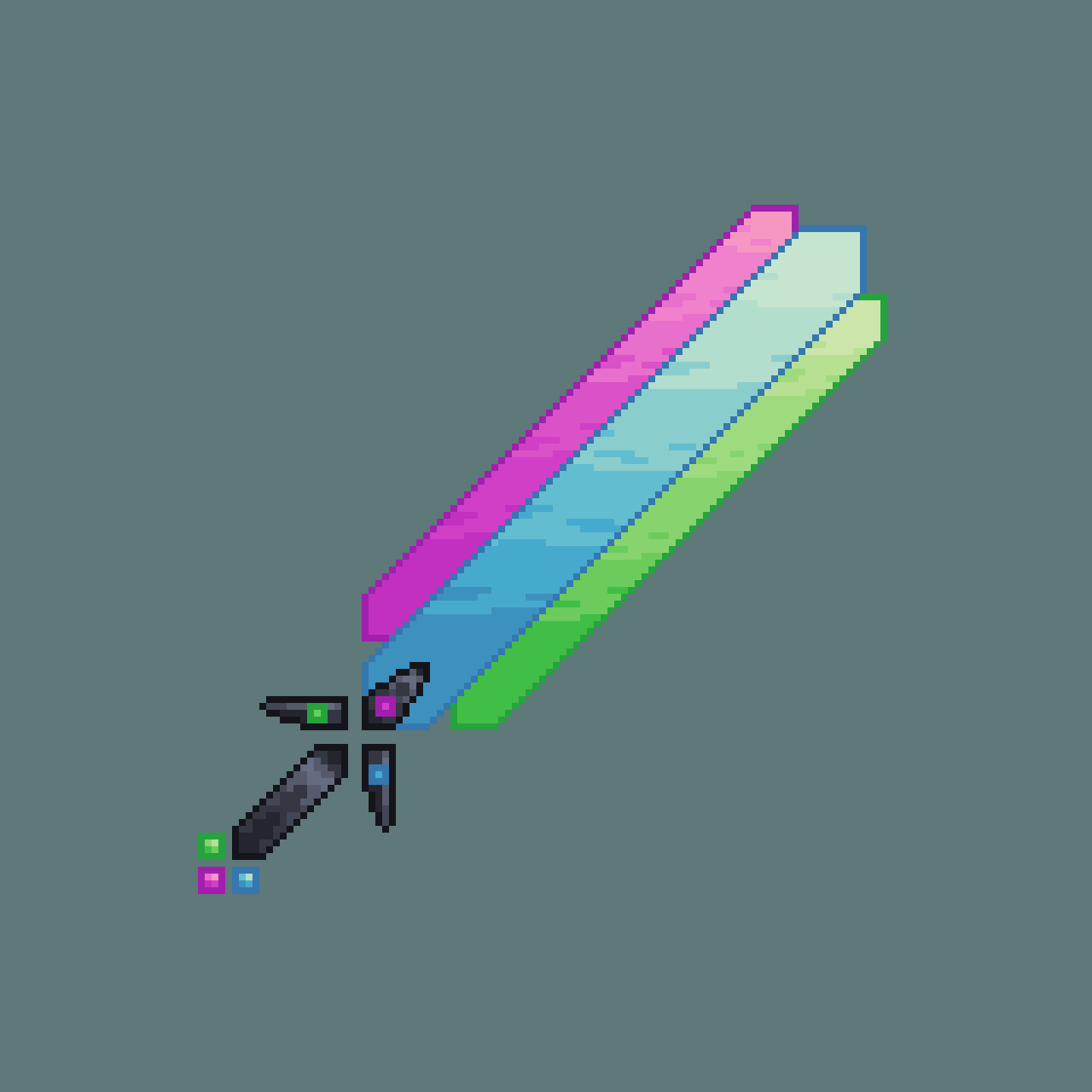 Pixilart - crystal sword by Lvpvn