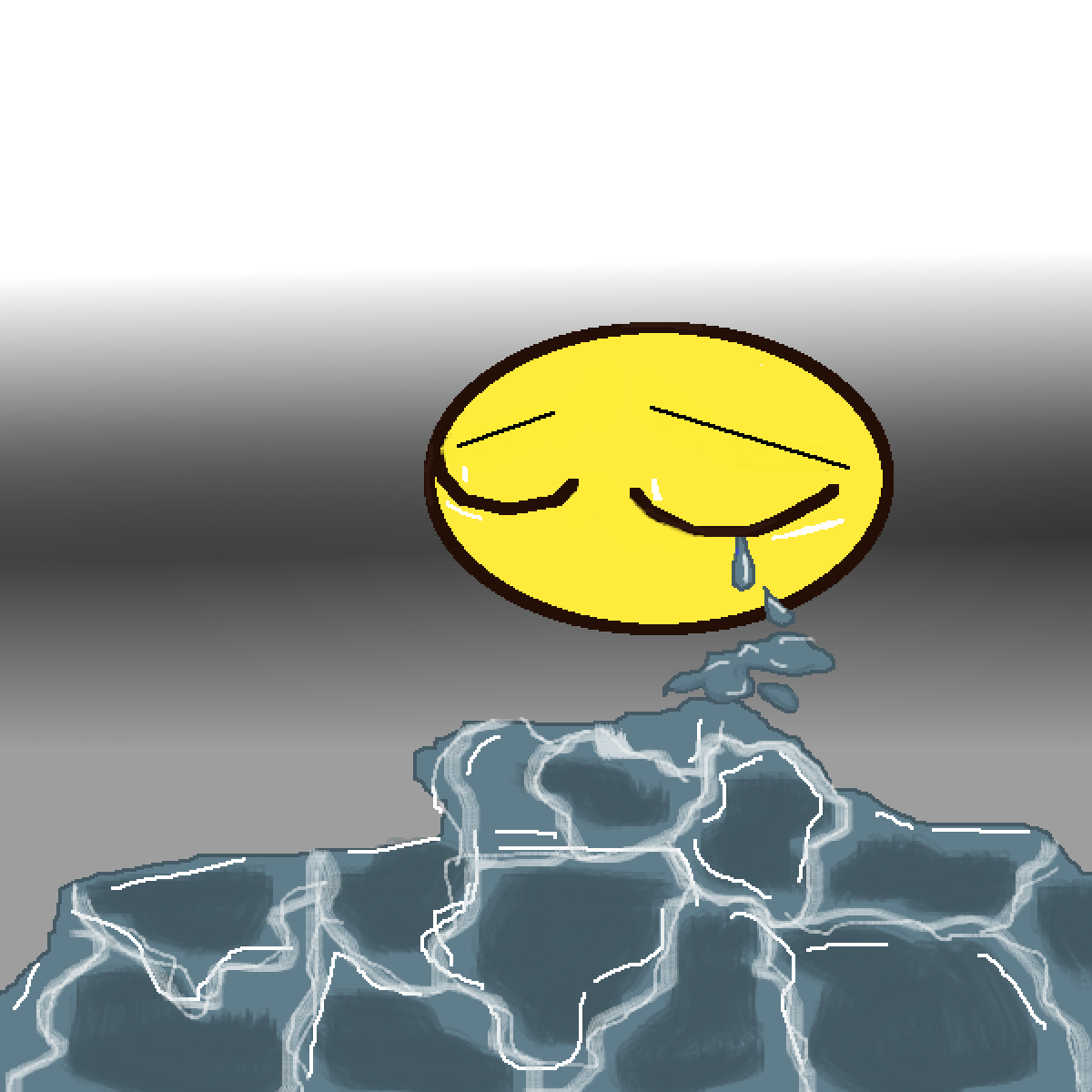 Pixilart - sad little yellow ball by ValenColman