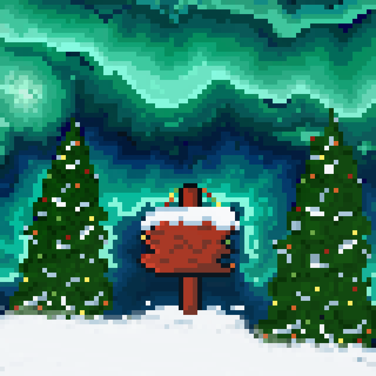 Pixilart - Aurora Lights Sign by Jsus-est-roi