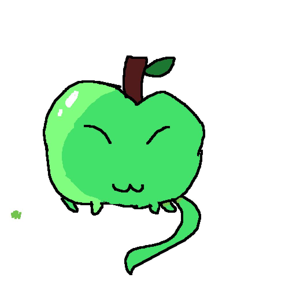 Pixilart - Apple cat by WeLuvCatsAndDog