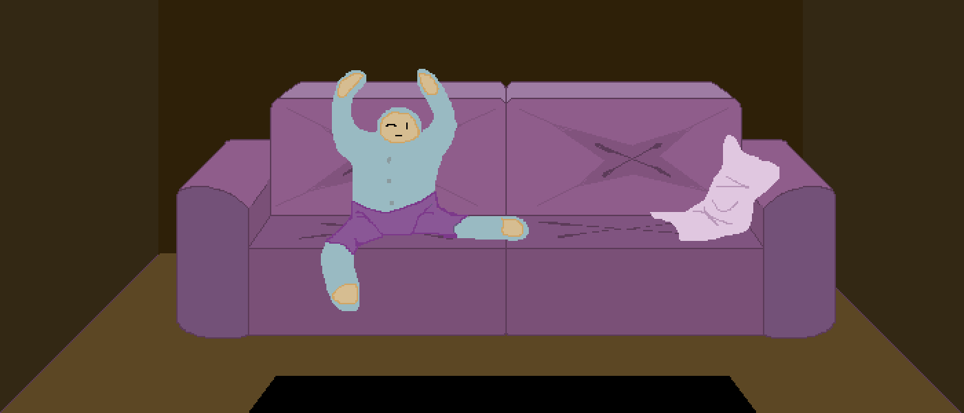 Pixilart - couch potato by ANNABLUE320