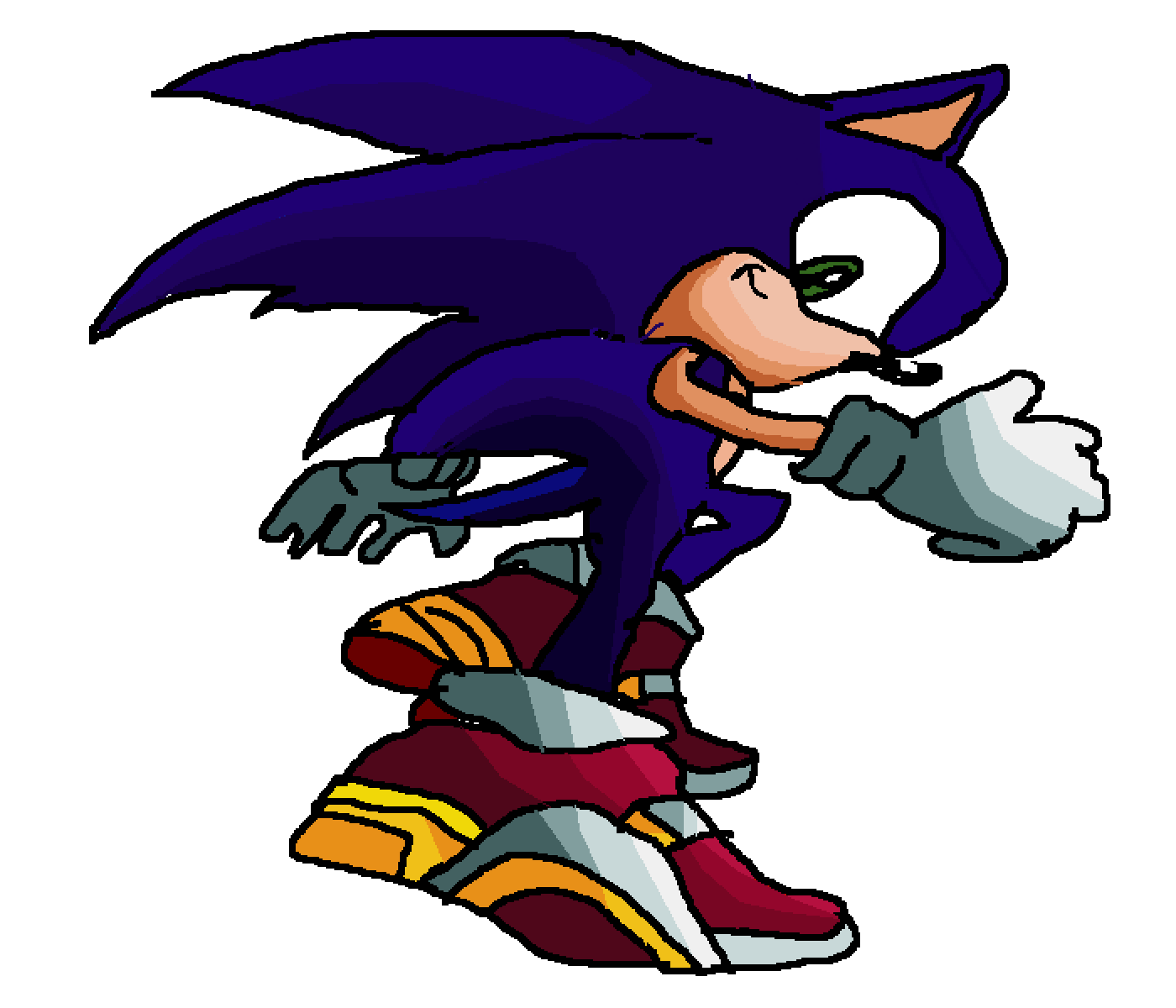 Pixilart - SA2 Sonic by imJUSTaKIDD