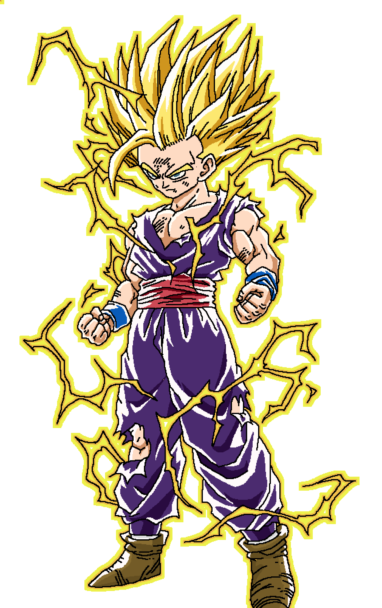 Pixilart - SSJ2 Gohan by Element-of-fire