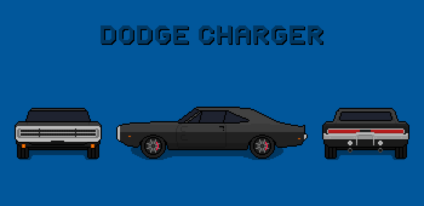 Pixilart - Dodge Charger by Steinar