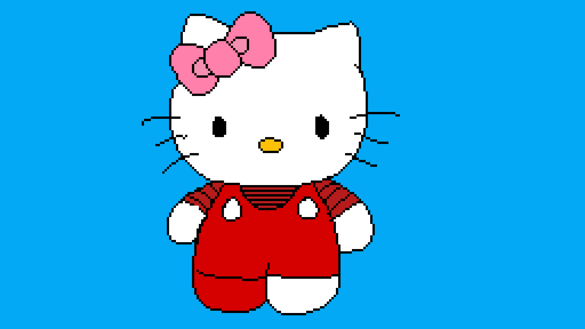Editing Hello Kitty - Free online pixel art drawing tool - Pixilart