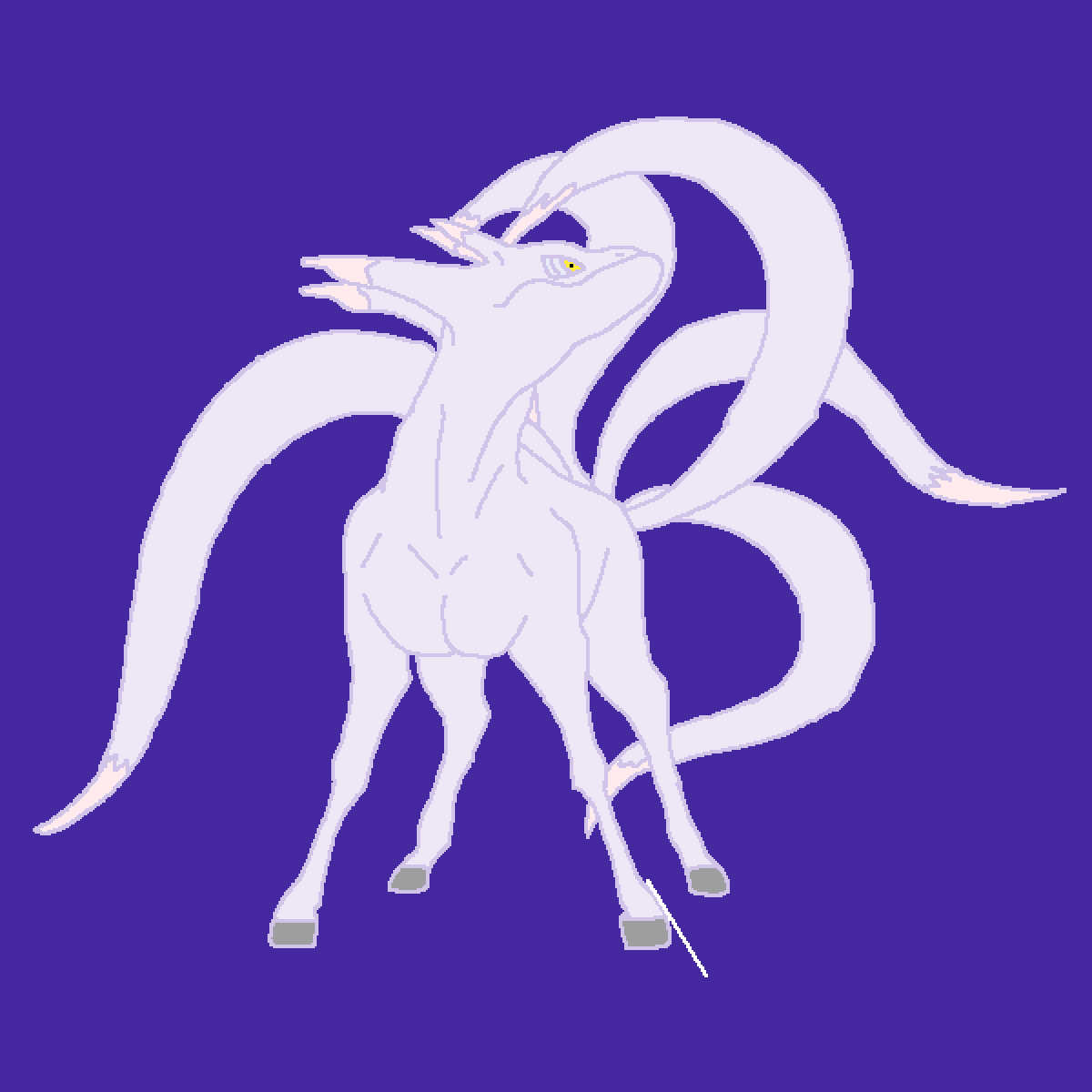 Pixilart - Kokuō 5 tails Base by XKajiSanX