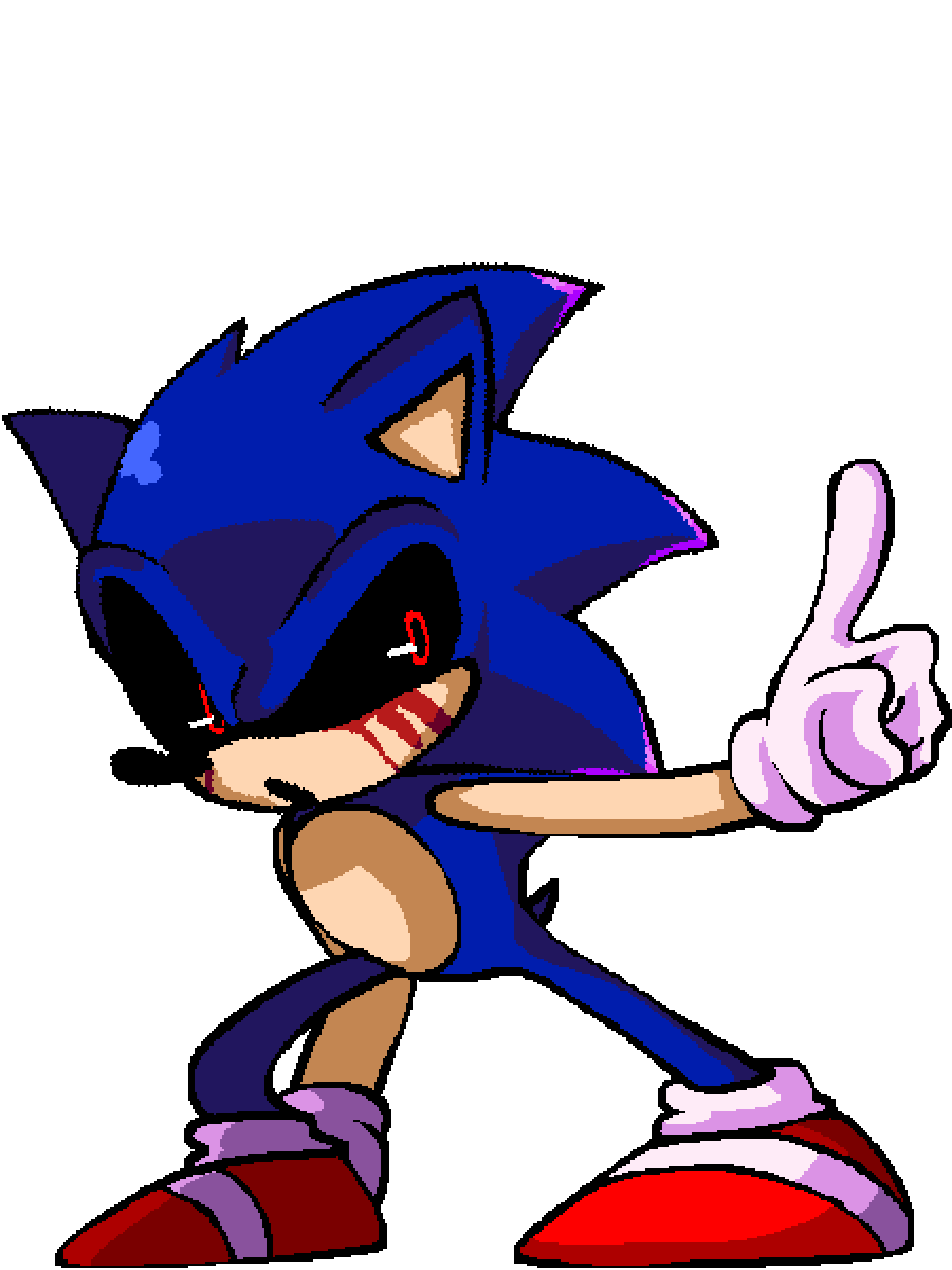 Pixilart - Sonic EXE YCR Left by Tristan777