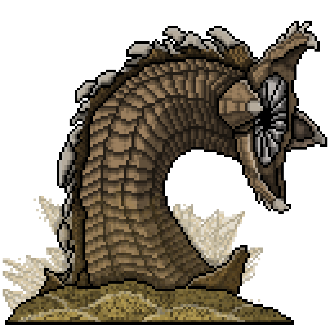 Pixilart - Arrakis Sandworm! by Kidkinobi