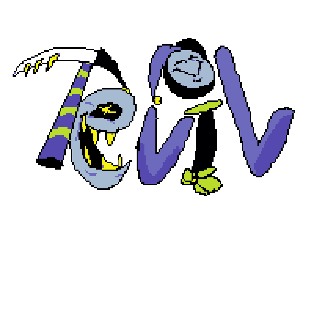 Pixilart - Jevil boss title and stuff! by ManOfPipis1997