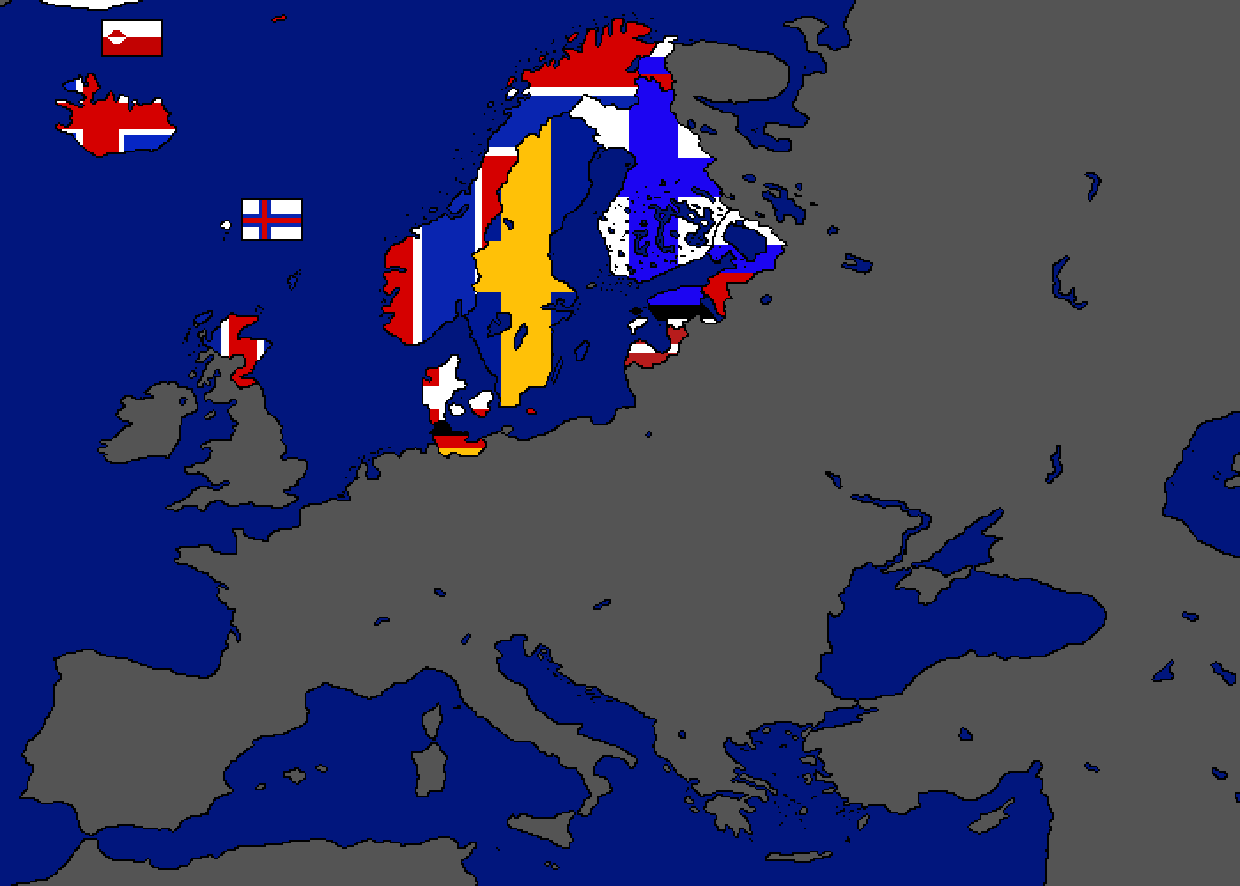 Danish Empire Map