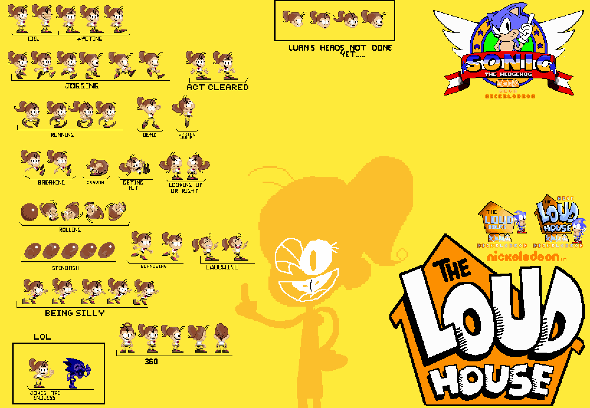 Pixilart - All the rest Loud house Sprites by Jmear-Collins96