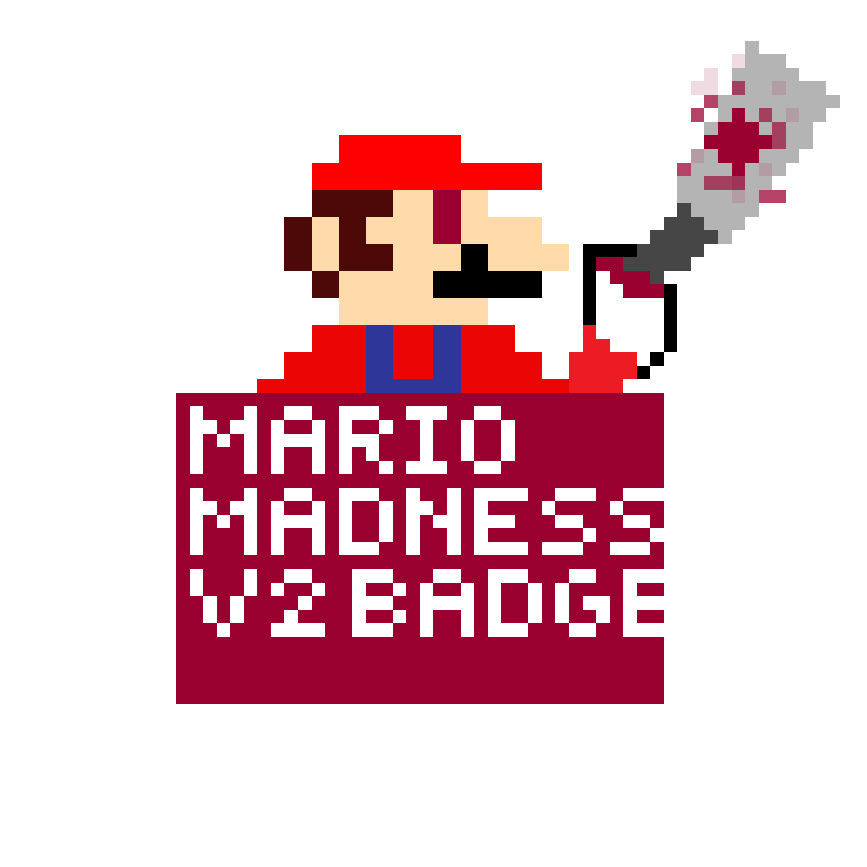 Pixilart - My custom Mario's Madness Badge by SamStuff2678