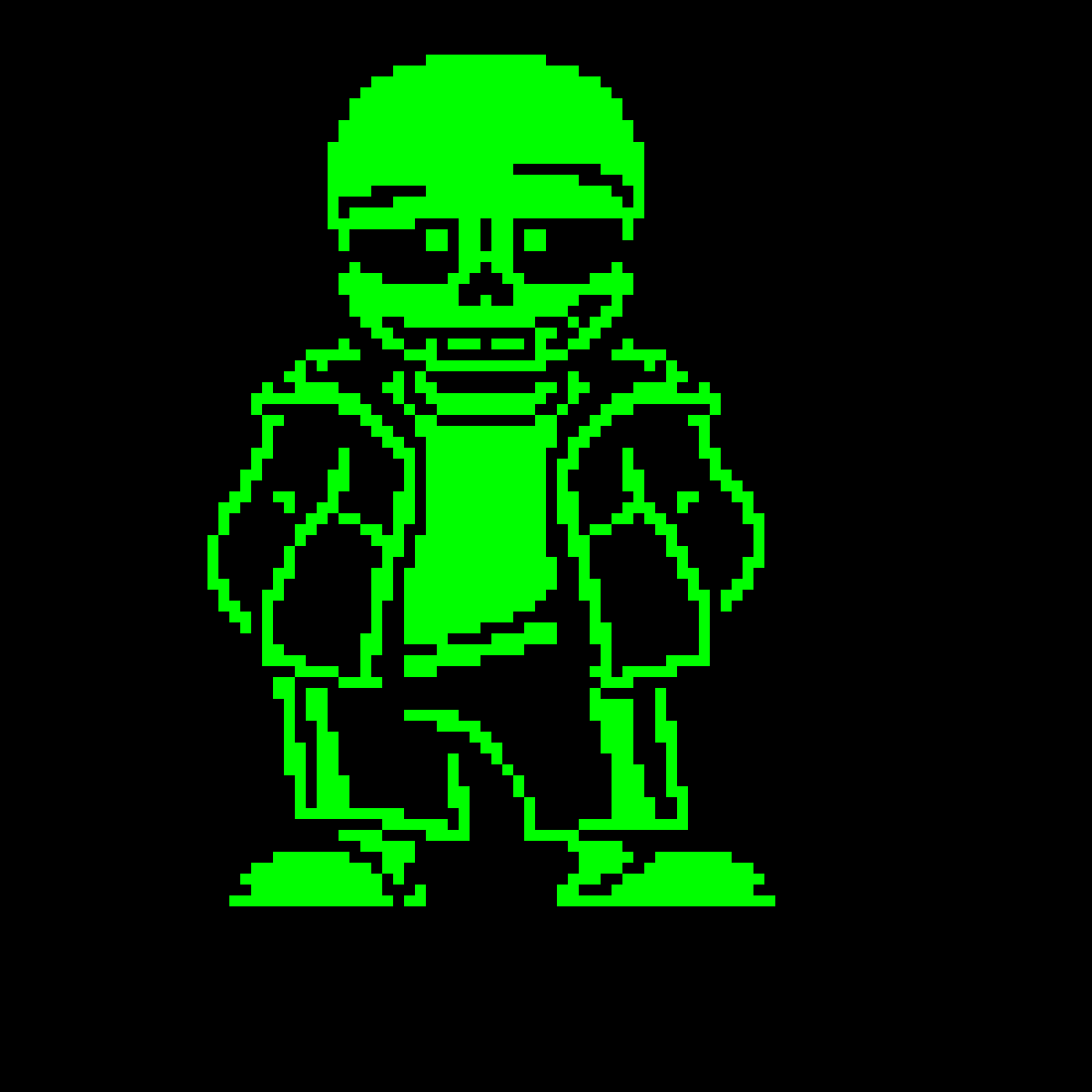 Pixilart - Green sans by Gota-331