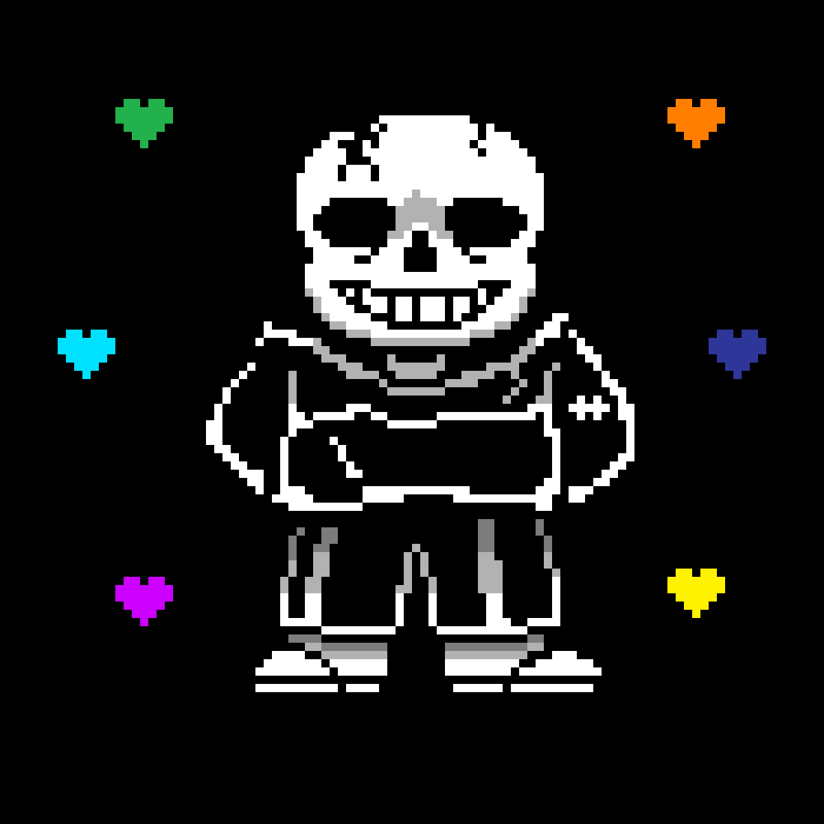 Pixilart - Neandertale Sans Absorbs the souls by GTheOG