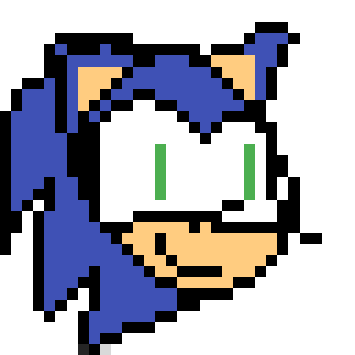 Pixilart - Sonic icon by whisperrrr