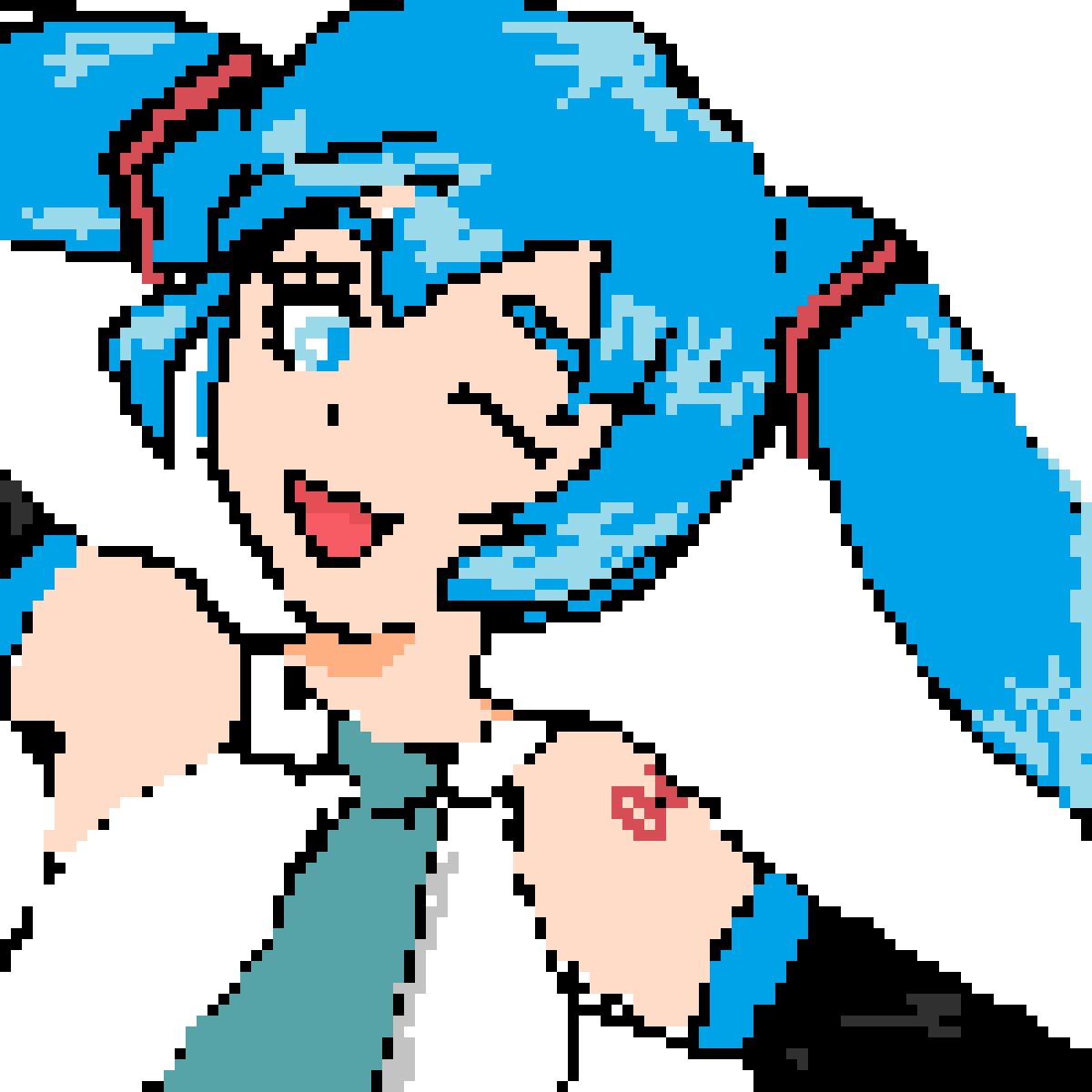 Pixilart - hatsune miku by nessn