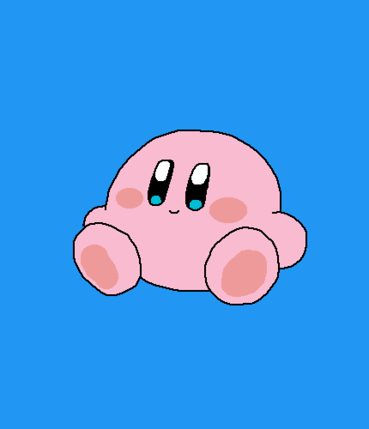 Pixilart - Kirby base by donuts-347