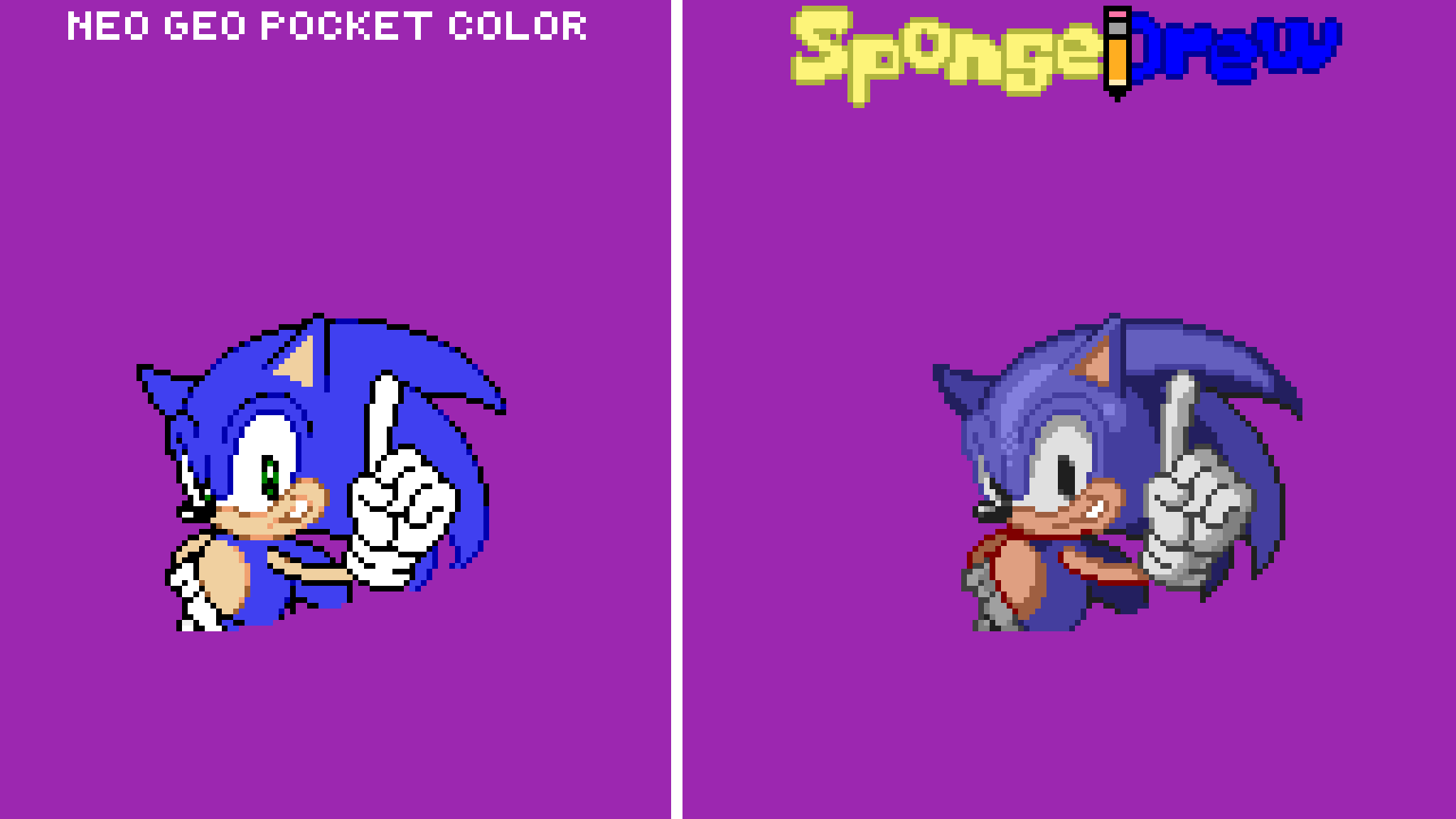 Pixilart 1991 Pocket Sonic By Spongedrew
