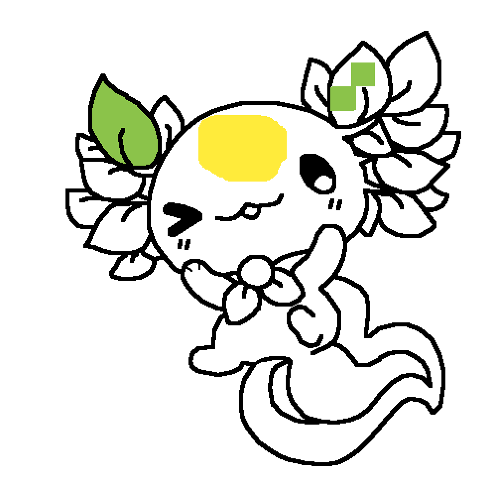 Pixilart - Lemon Axolotl base by gigomobile47