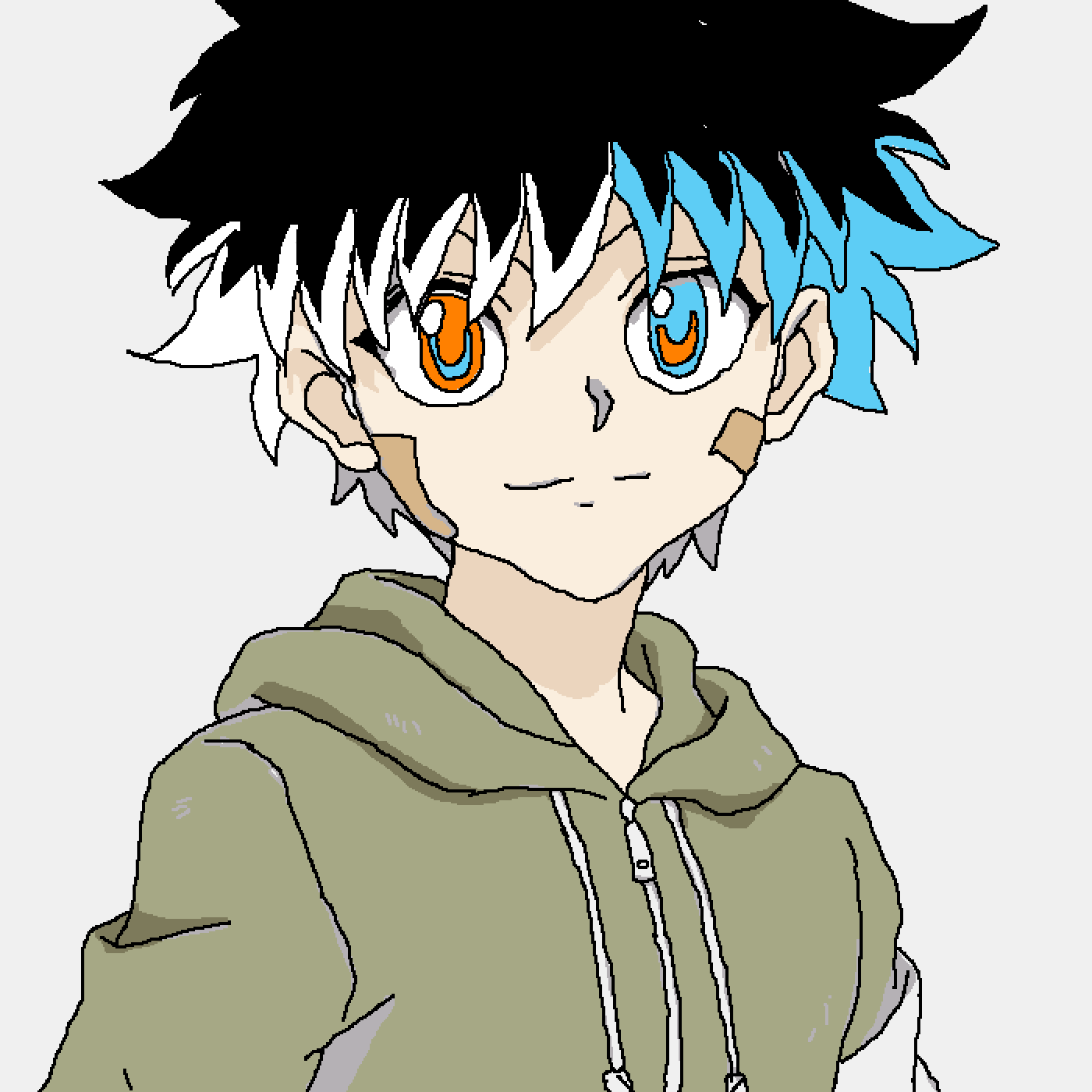 Pixilart - Killua if he had siris colors by surebur-breeze