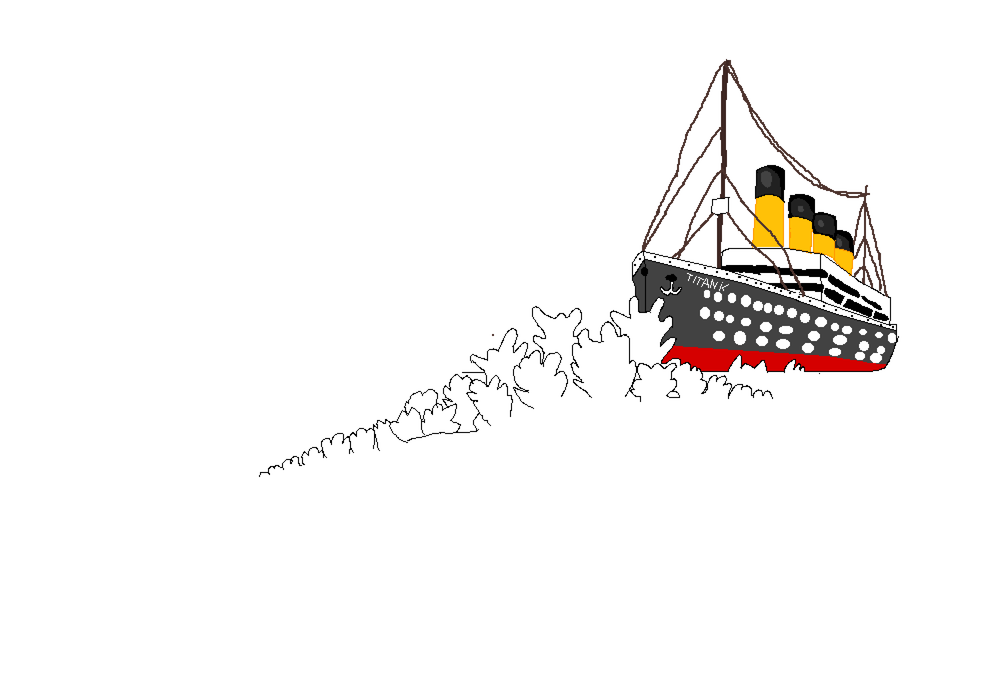 Pixilart - Godzilla Vs Titanic by ennard1