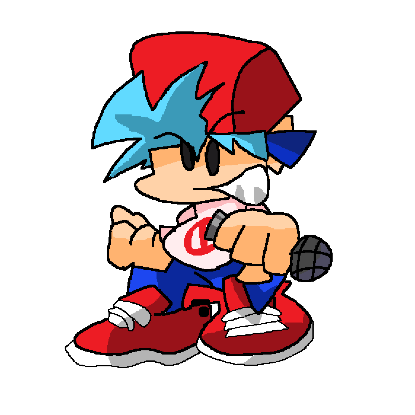 Pixilart - Boyfriend fnf redraw by JayJolt