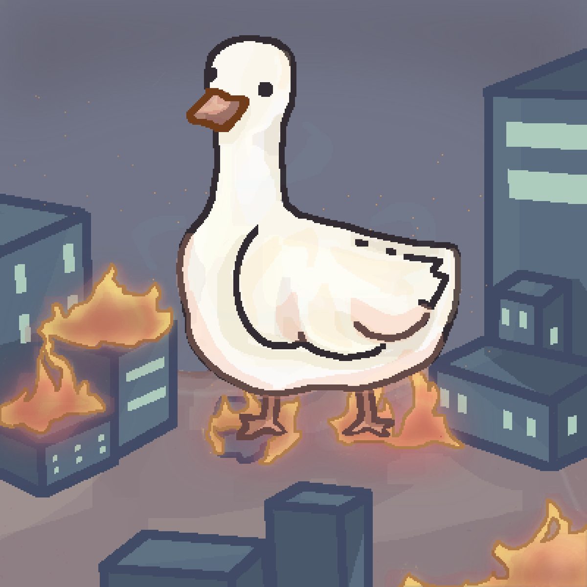 Pixilart - The Duckzilla by pekopeko