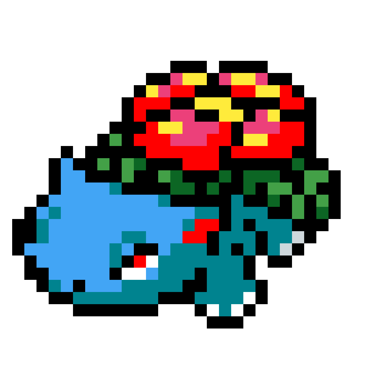 Pixilart - Venusaur 8-bit by Valtasar1223335